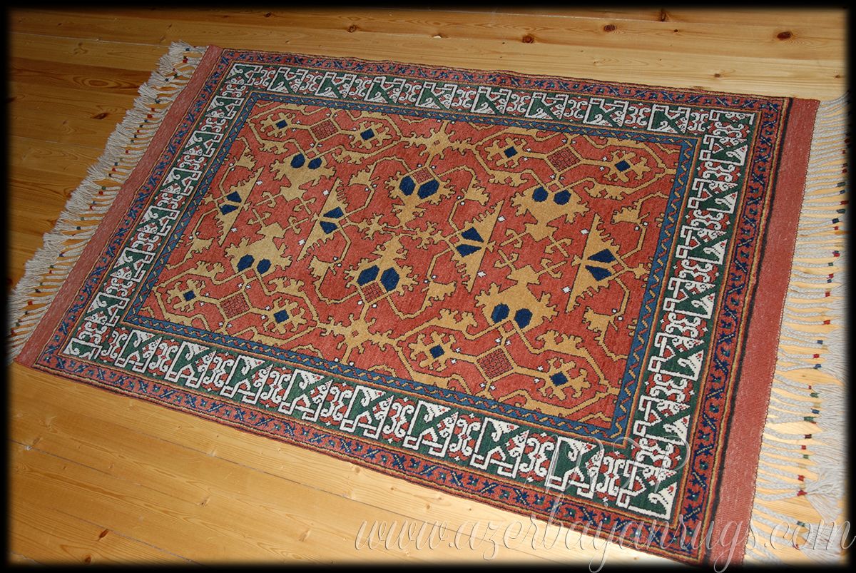 "Lotto" Ushak rug, inspired by early Ushak rug depicted in Lorenzo ...